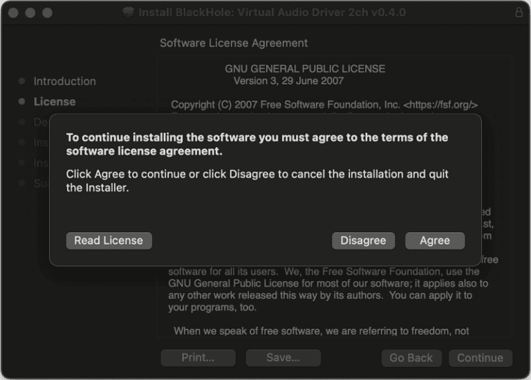 BlackHole Virtual Audio Driver Installation Guide