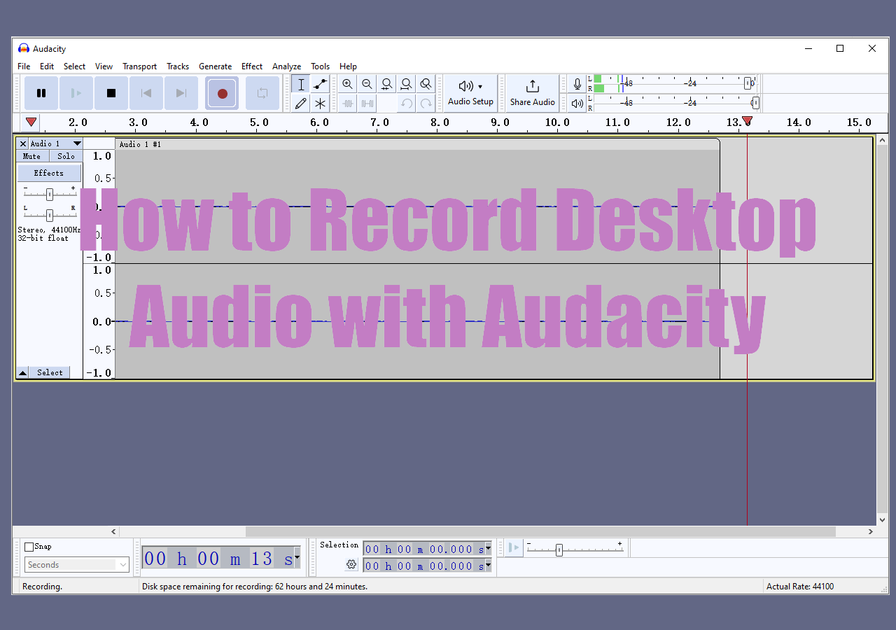 How to Record Computer Audio with Audacity