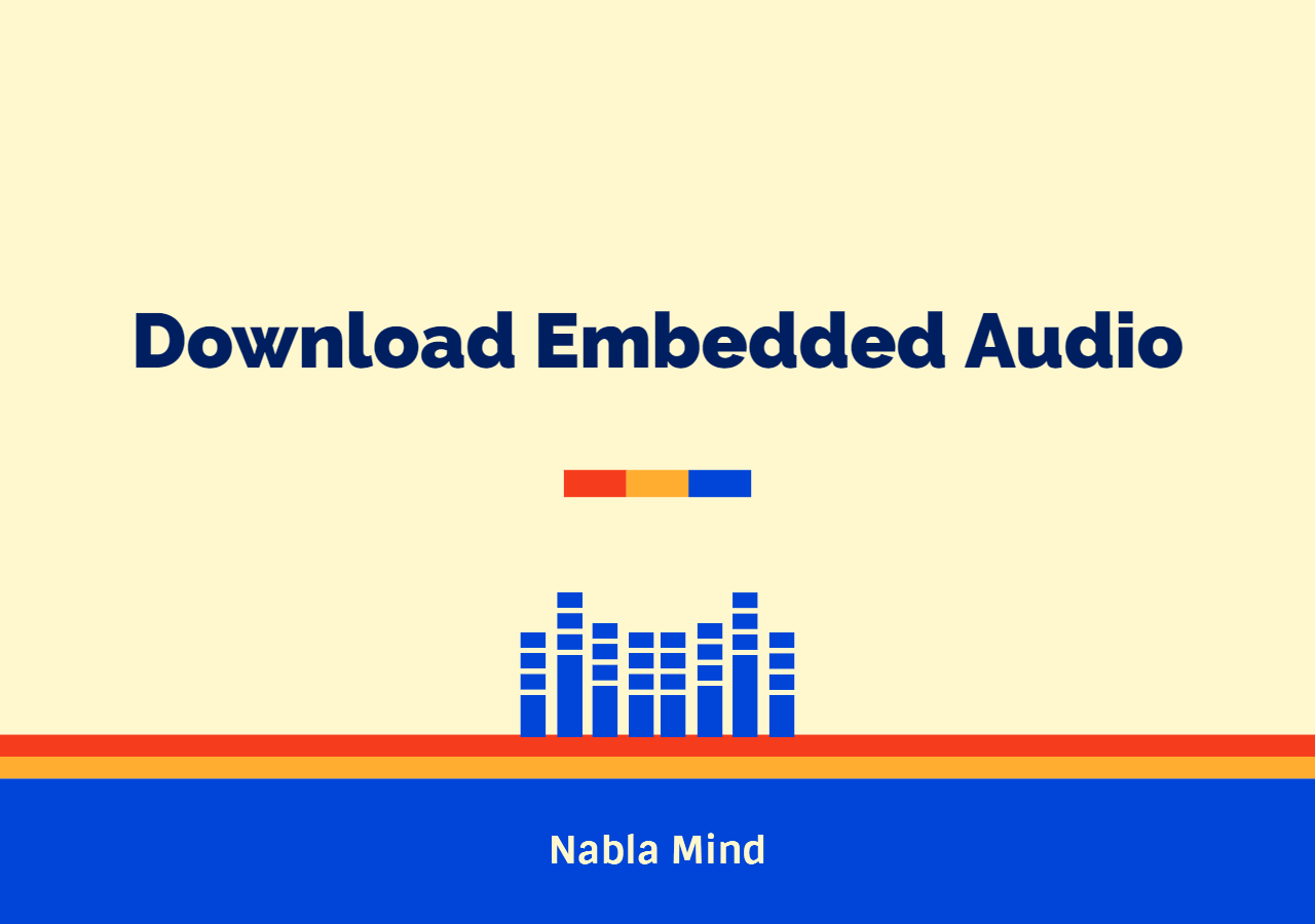 How to Download Embedded Audio to MP3 in 3 Ways [New]