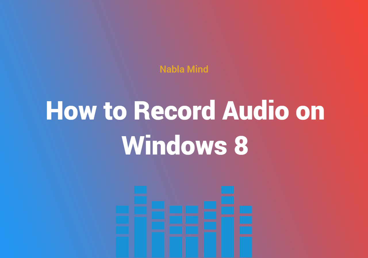 3 Ways to Record Audio on Windows 8