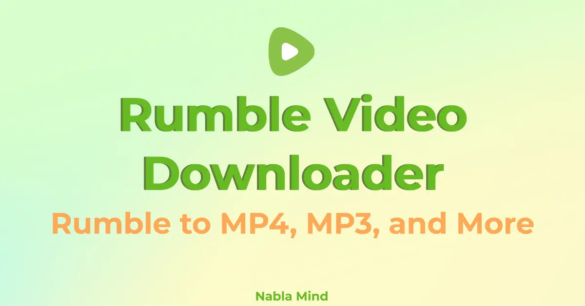 8K Rumble Downloader - Convert Rumble to MP4, MP3, and More