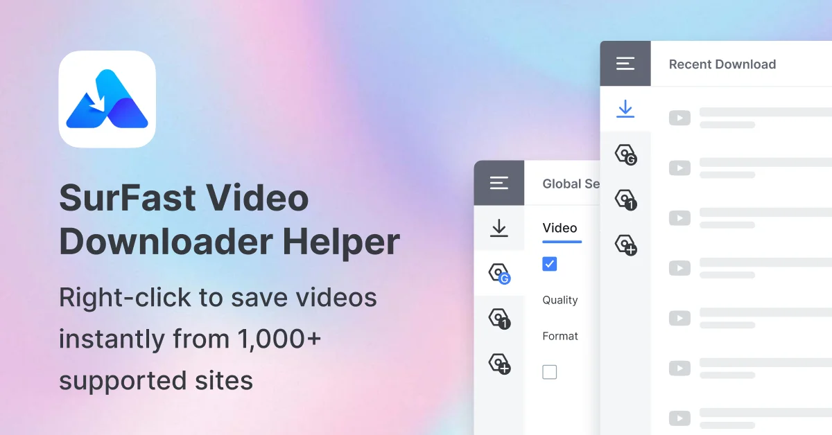 SurFast Video Downloader Helper - Video Downloader Chrome Extension